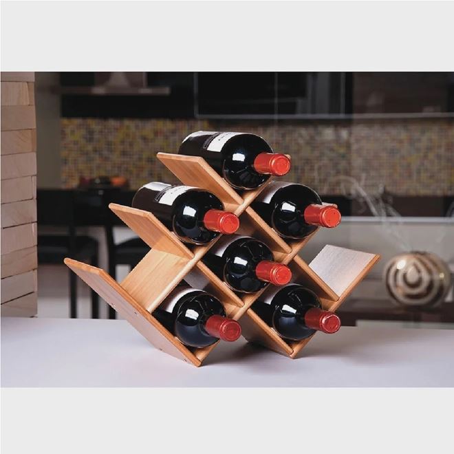 Rack Suporte para Vinho Mini Adega Bamboo - Mor - Rack Suporte para ...
