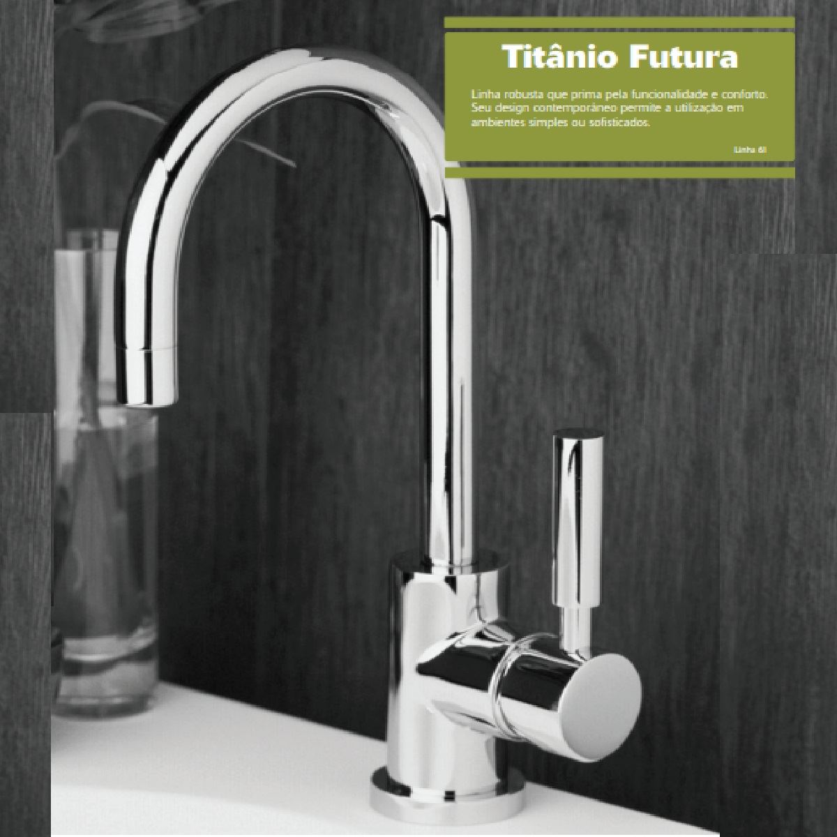 Misturador monocomando lavatório mesa titanio futura - PERFLEX ...