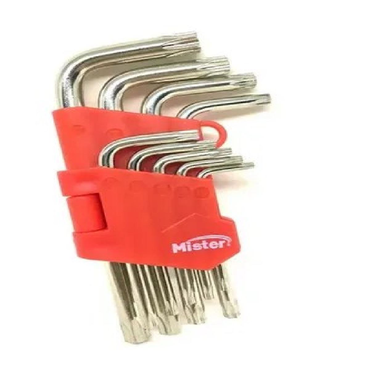 Chave torx jogo 9 peças aço carbono - MISTER - Chave torx jogo 9 peças ...