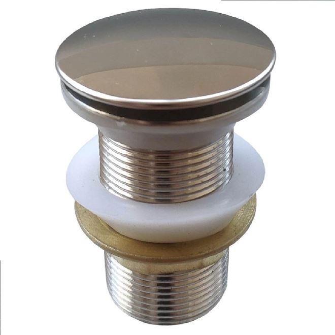 Válvula click 1 1/4 inox ralo pia banheiro lavabo cuba escoamento ...