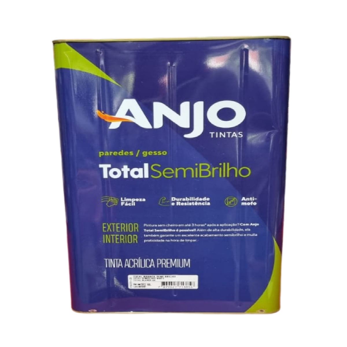 Tinta acrilica total semi brilho premium 18L terracota - ANJO - Tinta ...