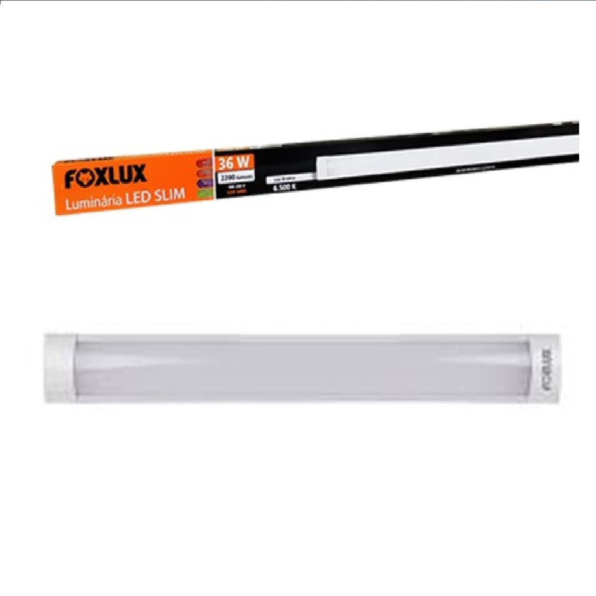 Luminaria LED slim 36W 6500K bivolt - FOXLUX - Luminaria LED slim 36W 6500K bivolt - FOXLUX - FOXLUX