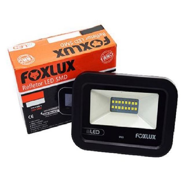 Refletor LED 20W 6500K preto bivolt - FOXLUX - Refletor LED 20W 6500K ...