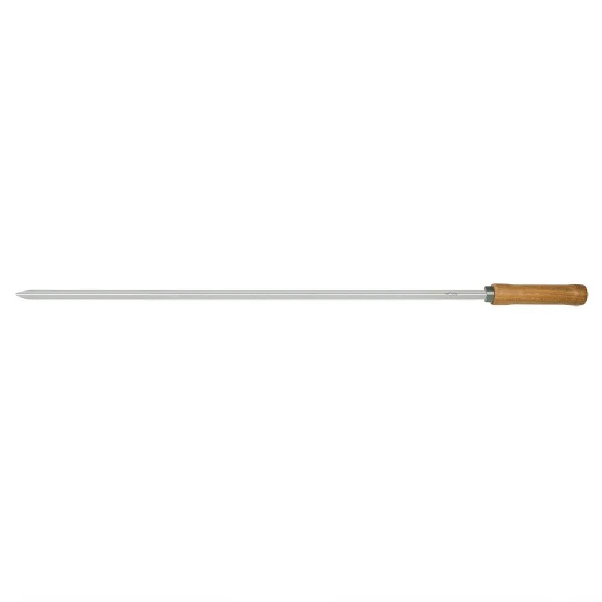 Espeto simples para churrasco em aço cromado 75 cm - MOR - Espeto ...